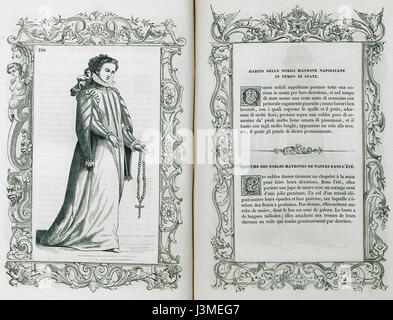 'Habito delle nobili matrone Napolitane in tempo di state' by Cesare ...
