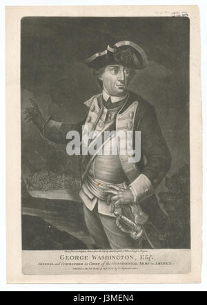 Portrait of George Washington as the commander-in-chief of the United ...