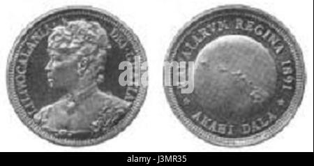 Hawaiian 1891 dollar coin Stock Photo - Alamy