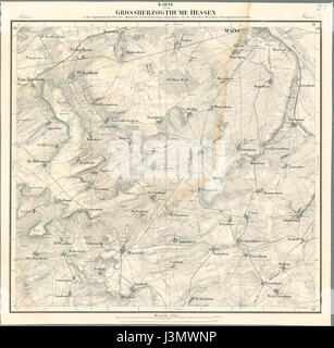 The map of the Grand Duchy of Hesse from 1832 to 1850 offers a ...
