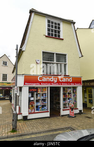 American Candy Land sweet shop, people and store exterior on Oxford ...