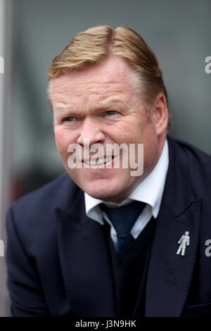 Everton manager Ronald Koeman during the English Premier League match ...
