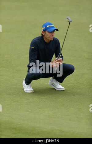 Sweden's Joakim Lagergren on day two of the 2025 Amgen Irish Open at ...