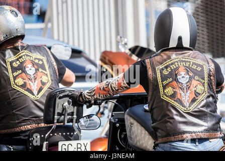 Hells Angel in Spain Stock Photo - Alamy