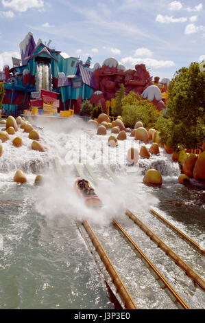 Dudley Do Right's Ripsaw Falls Water Ride at Islands of Adventure ...
