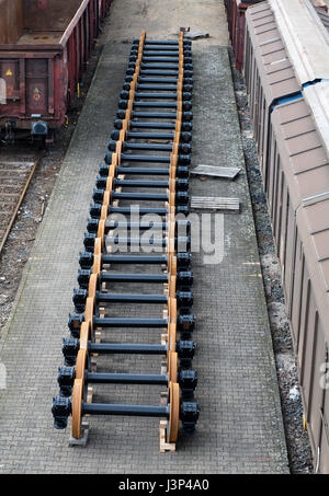 Railroad wheel of a train, transport and mobility by rail Railroad ...
