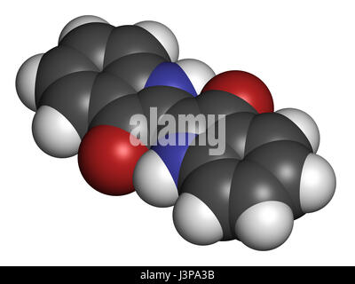 Indigotin indigo dye molecule Used to colour cotton in the production ...