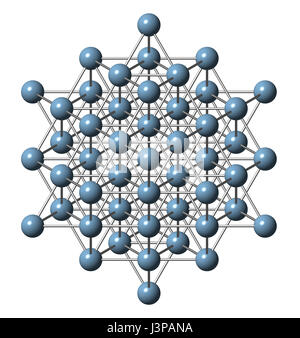 Aluminium (aluminum) metal, crystal structure Stock Photo - Alamy