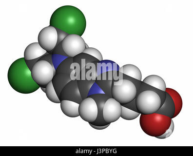 Bendamustine cancer chemotherapy drug molecule (nitrogen mustard ...