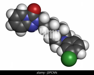 Trazodone antidepressant, hypnotic and anxiolytic drug molecule ...
