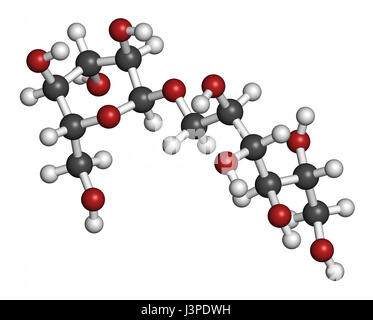 Isomalt sugar substitute molecule (one of two components shown ...