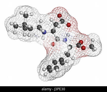 Neotame (E961) sugar substitute molecule. Stylized skeletal formula ...