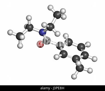 DEET (diethyltoluamide, N,N-Diethyl-meta-toluamide) insect repellent ...