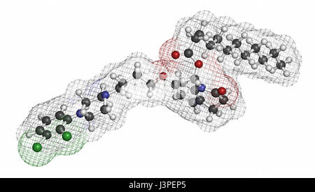 Aripiprazole lauroxil antipsychotic drug molecule (injectable extended ...