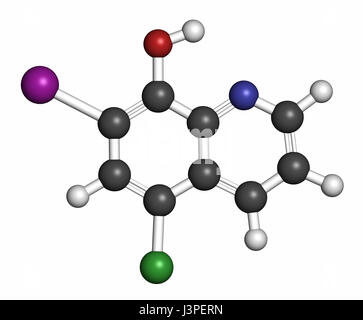 Clioquinol (iodochlorhydroxyquin) antifungal and antiprotozoal drug ...