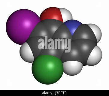 Clioquinol (iodochlorhydroxyquin) antifungal and antiprotozoal drug ...