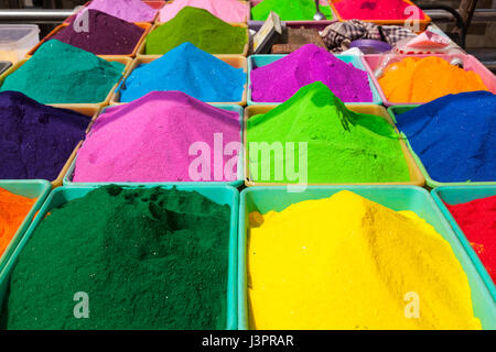 colourful clothing dyes, Mumbai, India Stock Photo - Alamy