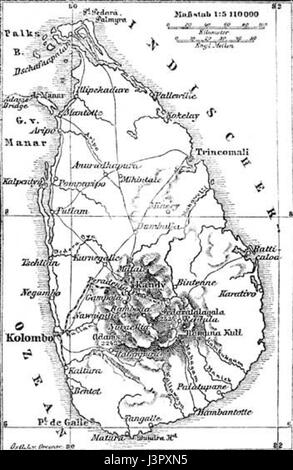 The Map of Ceylon (modern-day Sri Lanka), marked AMH-7102-KB, provides ...