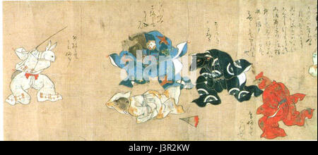 Japanese traditional furry art, often depicting anthropomorphic animals ...