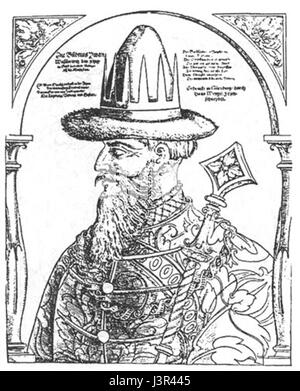 An engraving of Ivan IV, also known as Ivan the Terrible, a significant ...