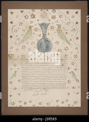 A Ketubah is a Jewish marriage contract, often beautifully illustrated ...