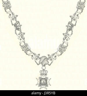 Keten van de Saksen Ernestinische Huisorde Stock Photo - Alamy