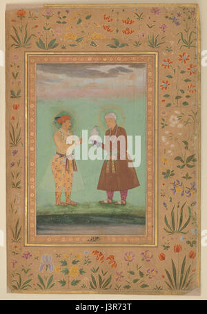 The Mughal emperor Akbar with son Stock Photo - Alamy
