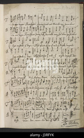 John Hilton - Arise, fair sun - Add MS 11608 f34v Stock Photo - Alamy