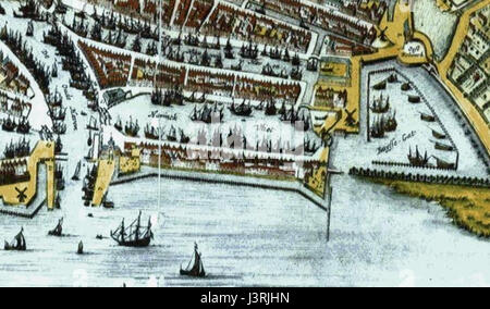 Kaart Haringvliet Rotterdam Stock Photo - Alamy