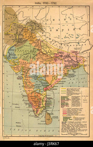India in 1792 Stock Photo - Alamy
