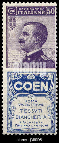 The 50-cent coin from Italy, minted in 1924, features a design by ...