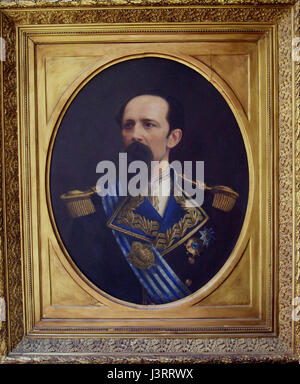 The portrait Retrato de Maximo Santos by Juan Manuel Blanes depicts the ...