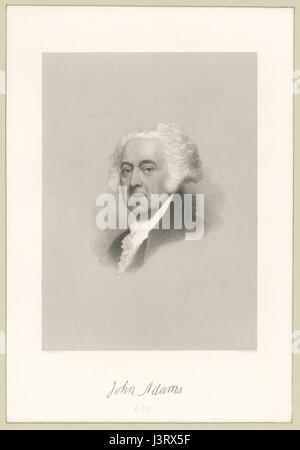 A portrait of John Adams, a Founding Father and the second President of ...