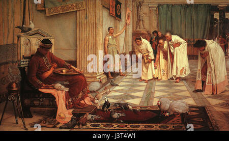 John William Waterhouse - The Favorites of the Emperor Honorius - 1883 ...