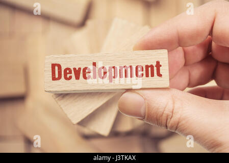Software development concept with pieces of puzzle Stock Photo - Alamy