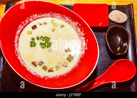 Traditional japanese soup with eel fish Stock Photo - Alamy
