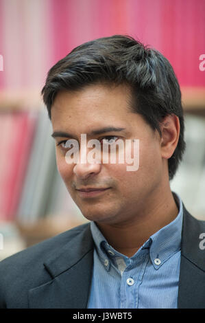 Rana Mitter surrounded by books at Oxford University Stock Photo - Alamy