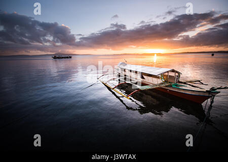 Morning walk at the sea port passenger terminal. Surigao, Philippines ...