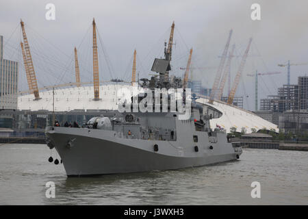 Indian Navy Frigate Tarkash arrives in London Stock Photo - Alamy