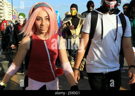 Thessaloniki, Greece, 7 May 2017. Participants take part at the 3rd ...