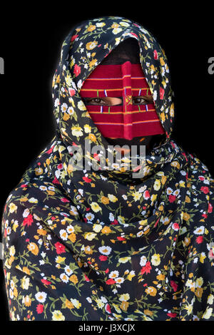 Women Wearing Burqa At Minab Weekly Market, Hormozgan Province, Iran ...