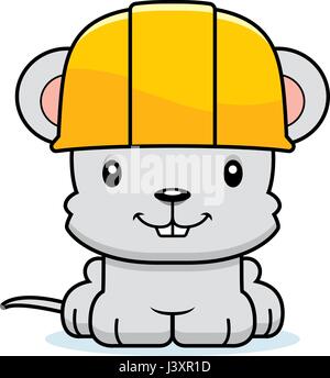 A cartoon construction worker mouse smiling Stock Vector Image & Art ...