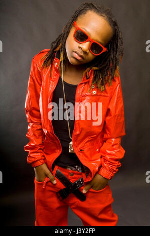 Lil Chuckee of Lil Wayne's Young Money Entertainment exclusive studio ...