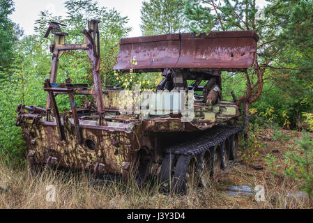 Irradiated vehicle used for clean-up operation after Chernobyl accident ...