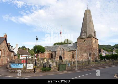 St Dubricius Church, Porlock Village, Exmoor National Park, Somerset ...