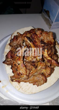 Turkish Cuisine Lamb Chops. Grilled Lamb Chops. Roasted ribs on ...