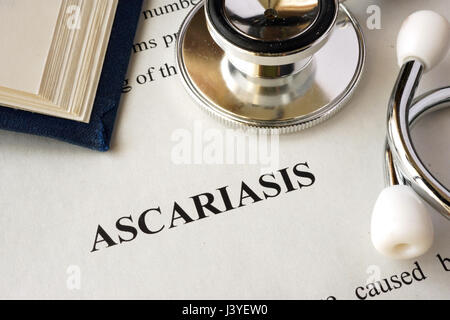 Ascariasis intestinal parasitic infection Stock Photo - Alamy
