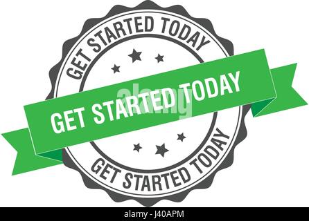 get started today round stamp isolated on transparent background. get started today stamp Stock ...