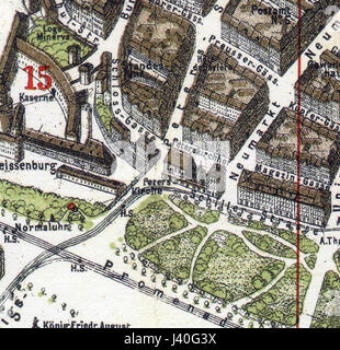 The Stadtplan (city map) of Leipzig from 1799 provides a historical ...