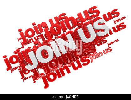Join us. Image with clipping path Stock Photo - Alamy